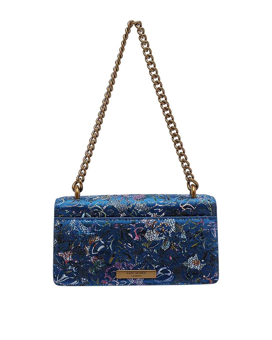 Kurt Geiger Small Shoreditch Shoulder Bag in Blue | Lyst