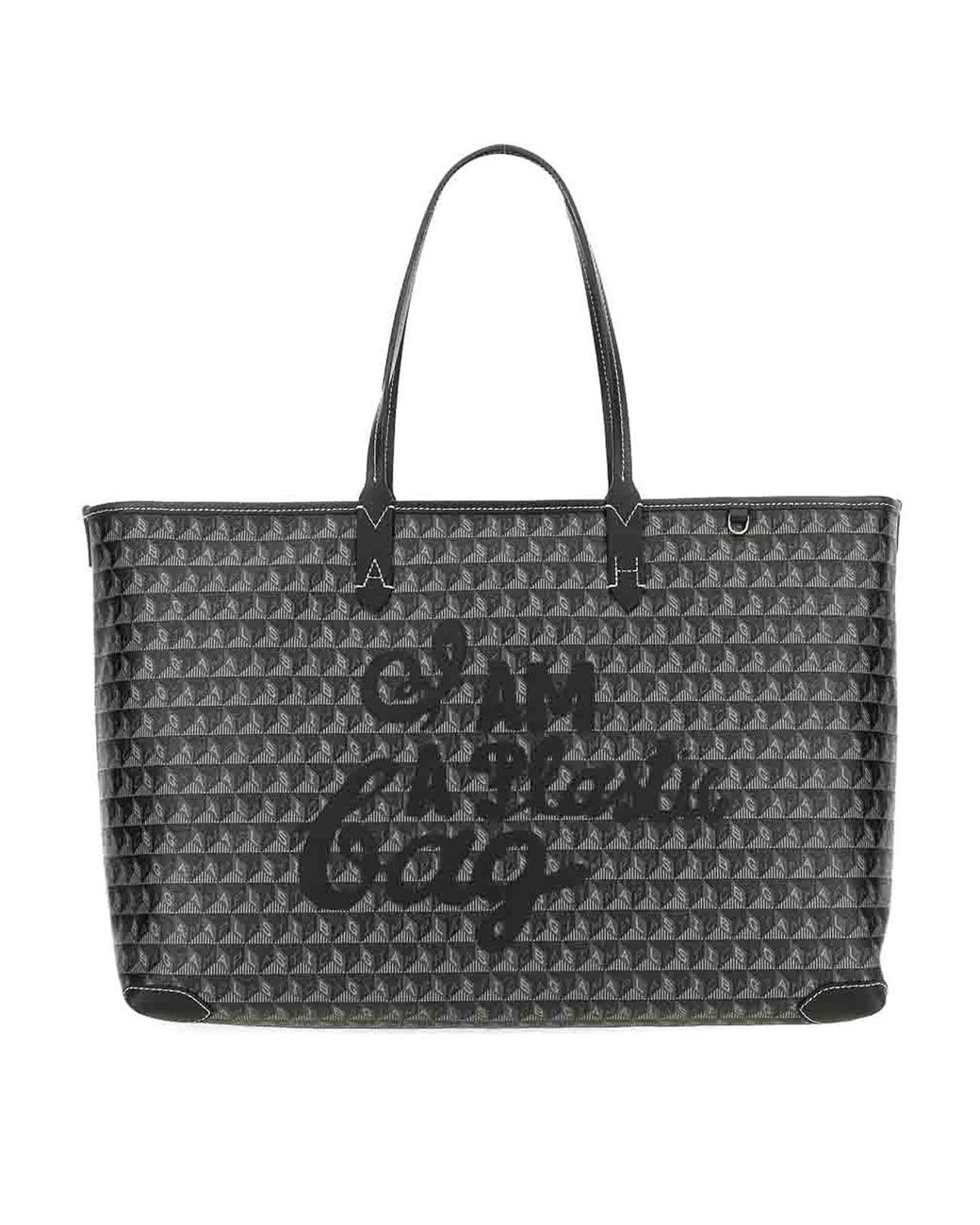 Anya Hindmarch I Am Plastic Bag Tote Bag in Black | Lyst