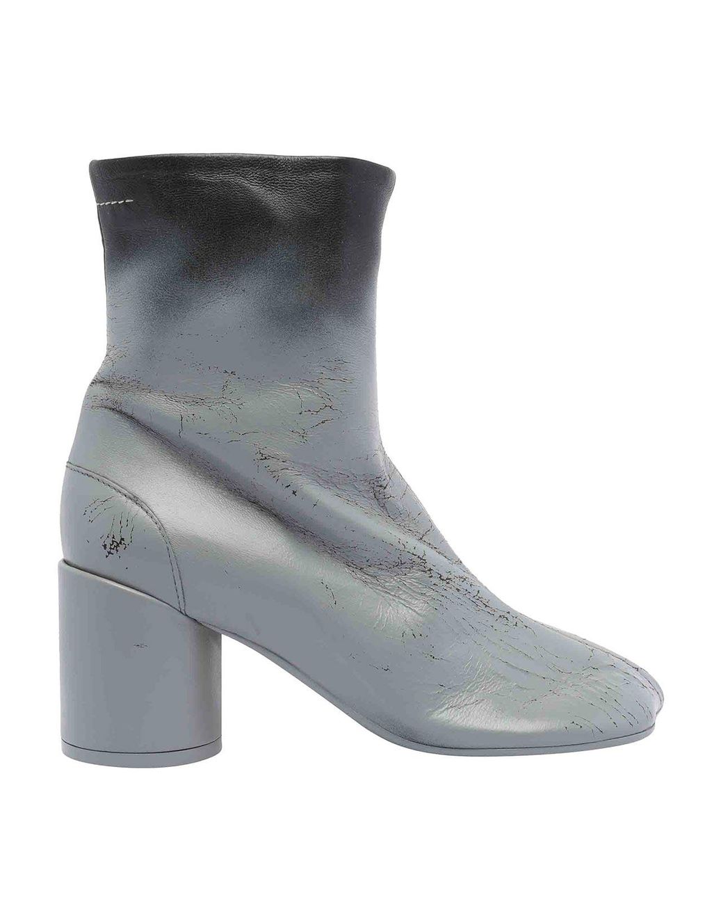 MM6 by Maison Margiela Tabi Booties in Gray | Lyst