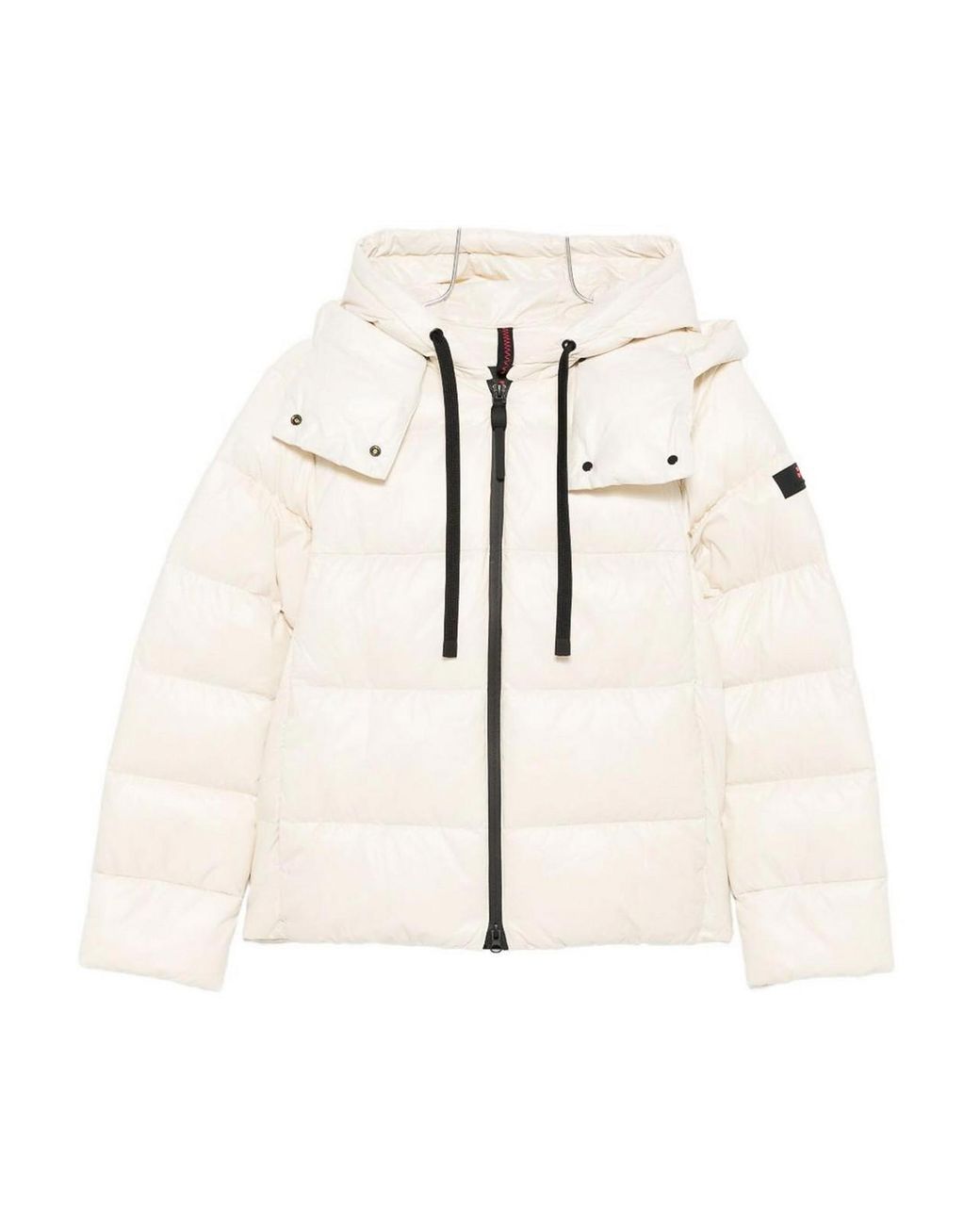 Peuterey Puffer Jacket With Double Hood in Natural | Lyst