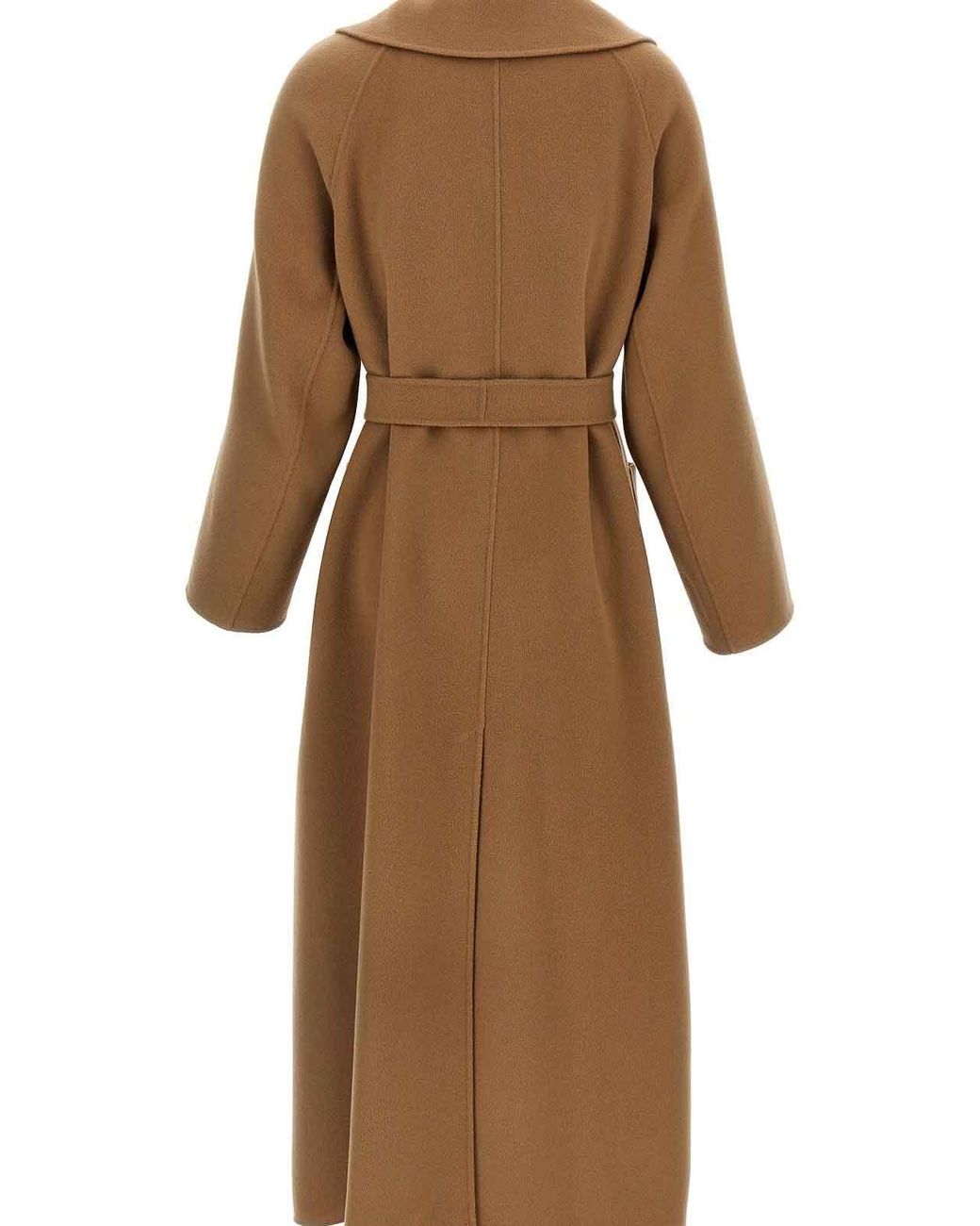 Max Mara Wool Dressing Gown Coat in Natural | Lyst UK