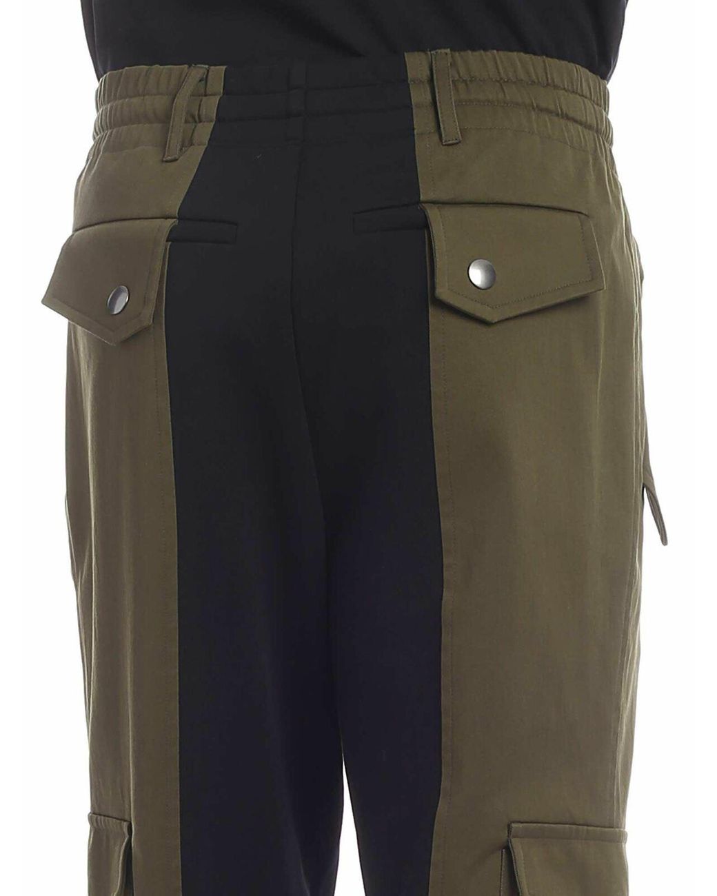 Moschino Double Question Mark Cargo Pants in Black for Men | Lyst