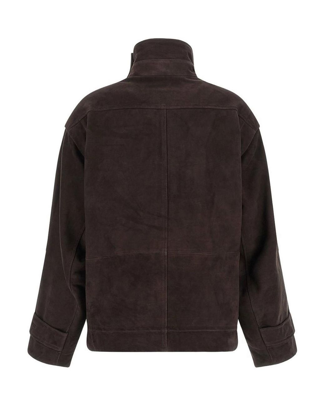 ROTATE BIRGER CHRISTENSEN High-Neck Leather Jacket in Black | Lyst UK