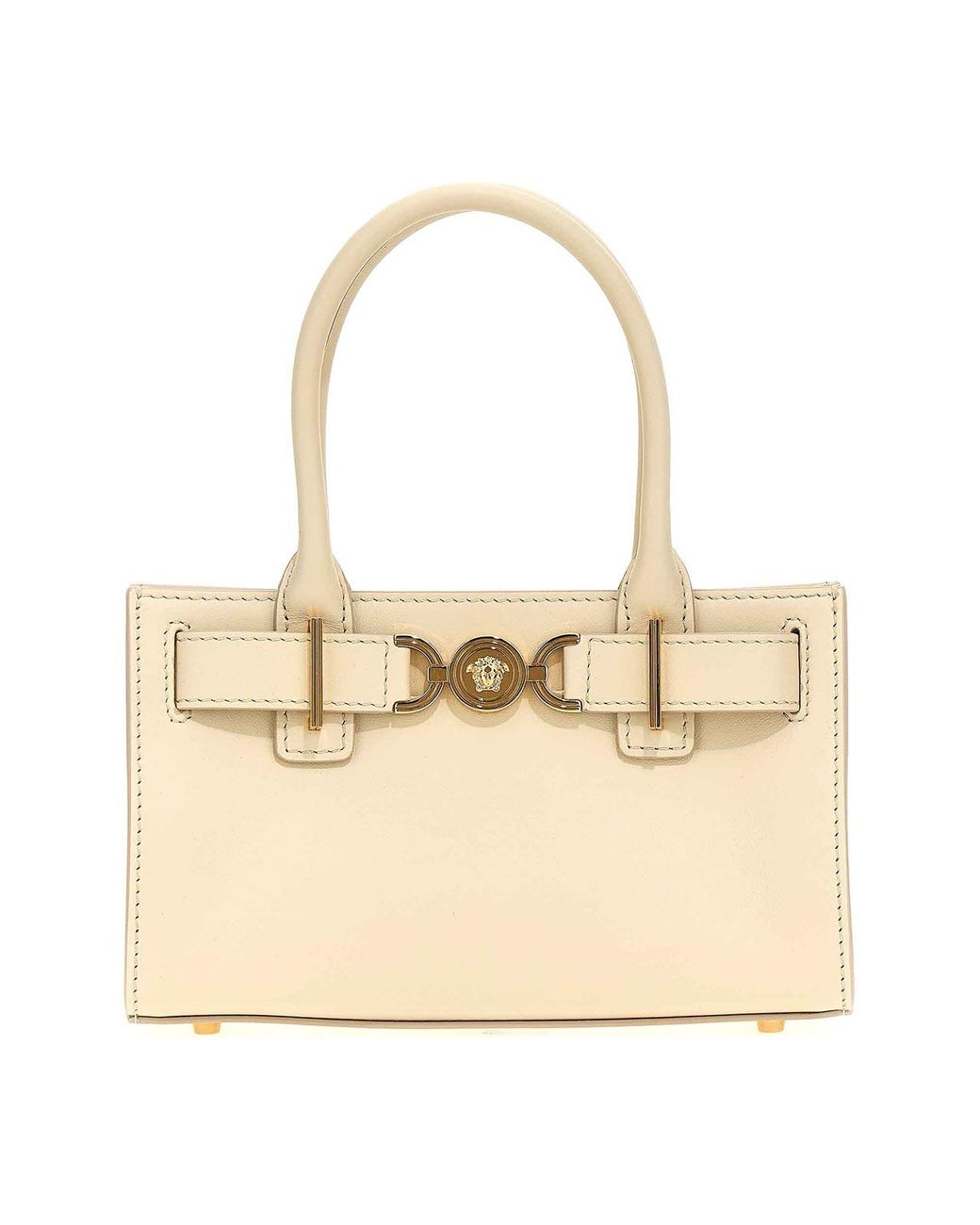 Versace Medusa Small Shopping Bag in Natural | Lyst