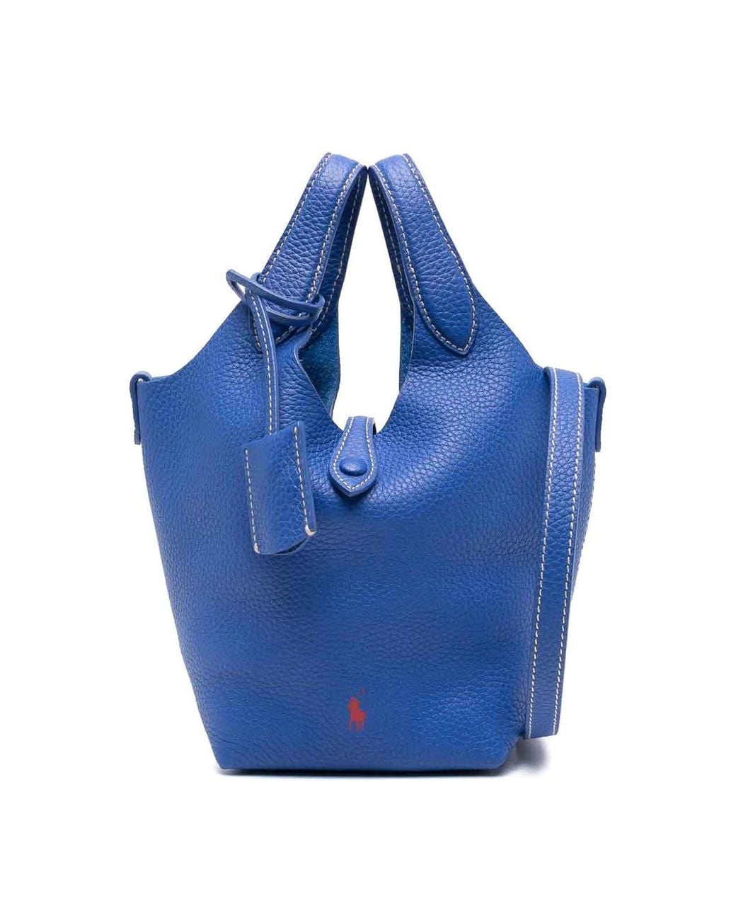 Polo Ralph Lauren Small Polo Play Tote Bag in Blue | Lyst