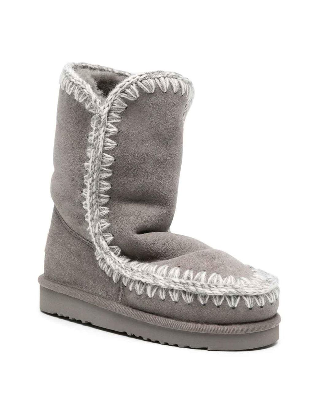 Mou Eskimo Boot Ankle Boots in Grey | Lyst UK
