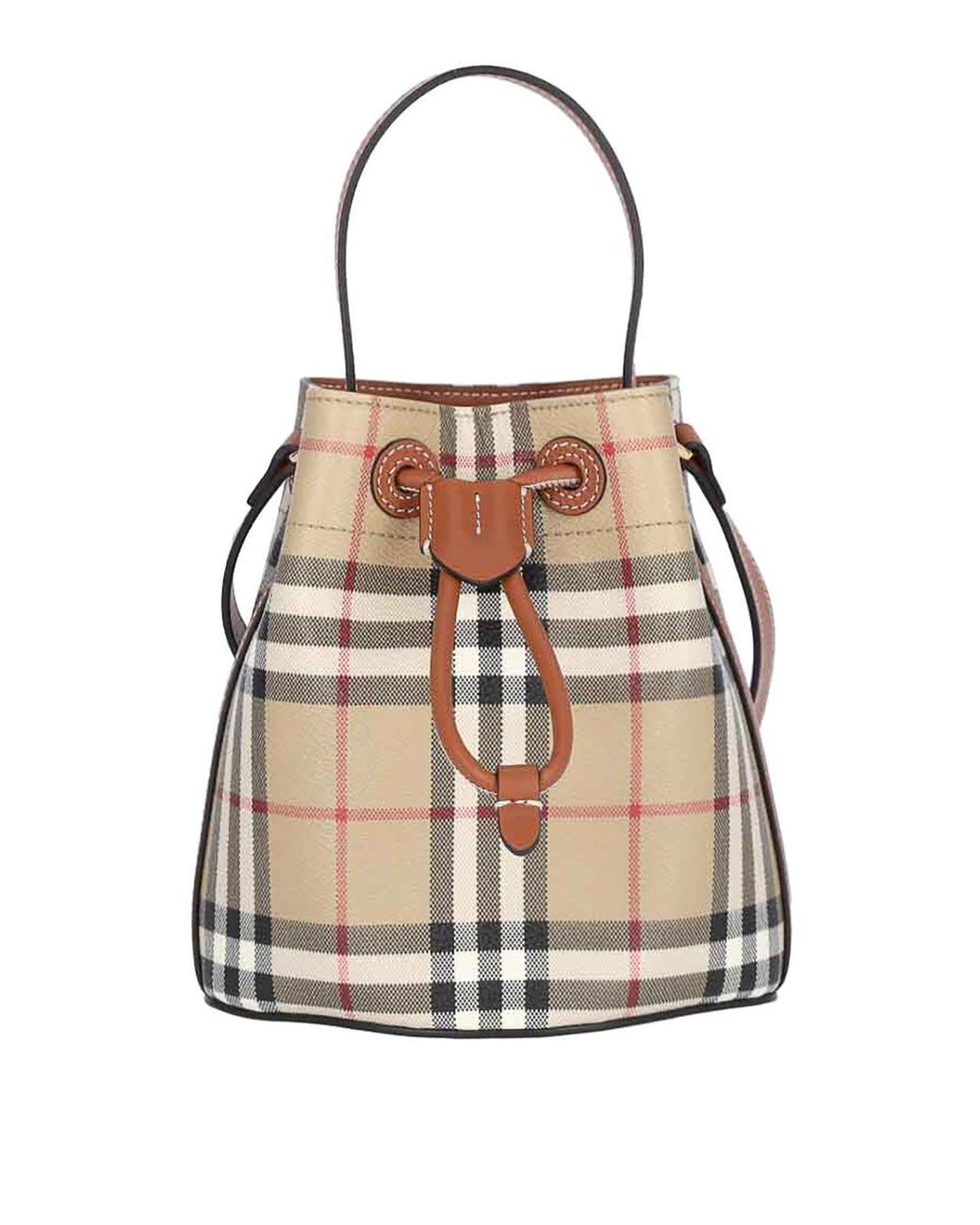 Burberry Mini Bag in Natural | Lyst UK