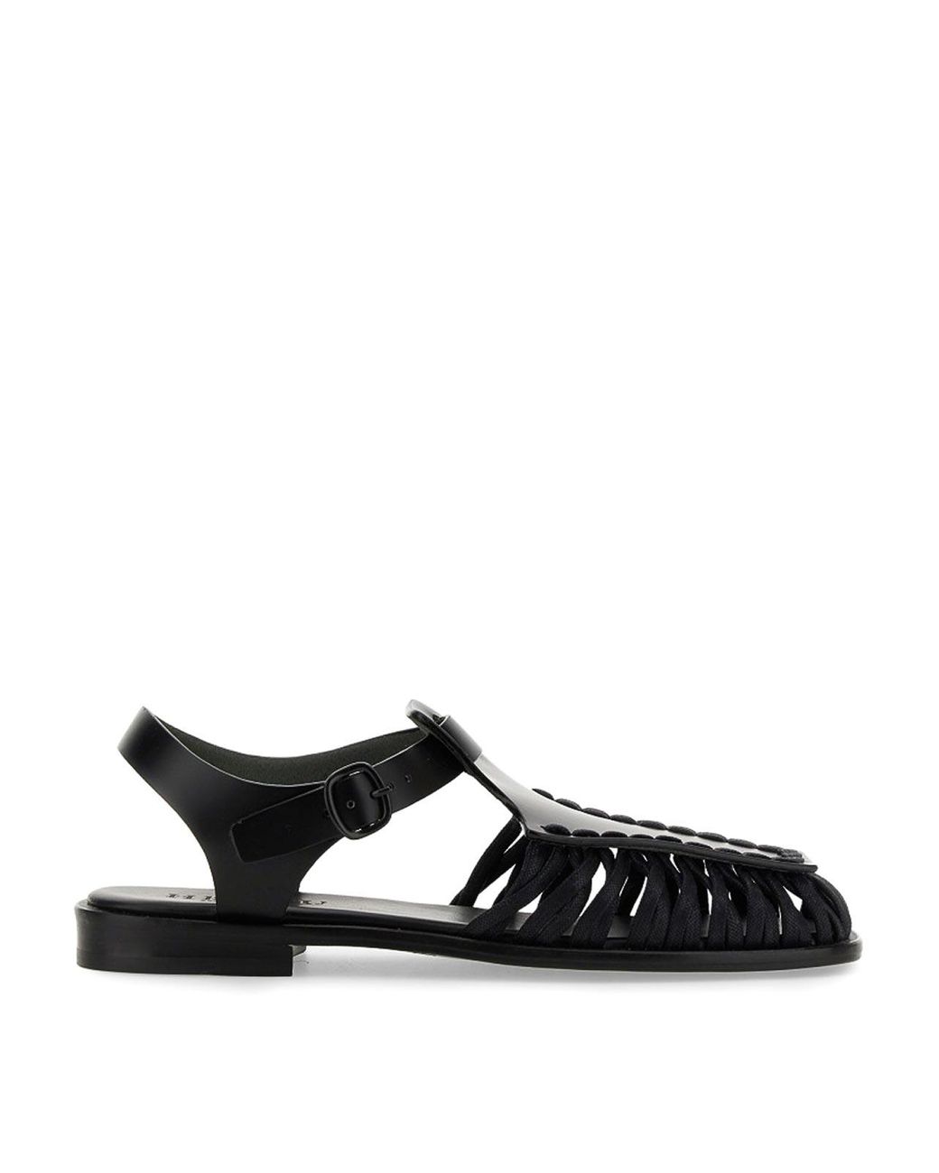 Hereu Alaro Square-Toe T-Bar Sandals in Black | Lyst