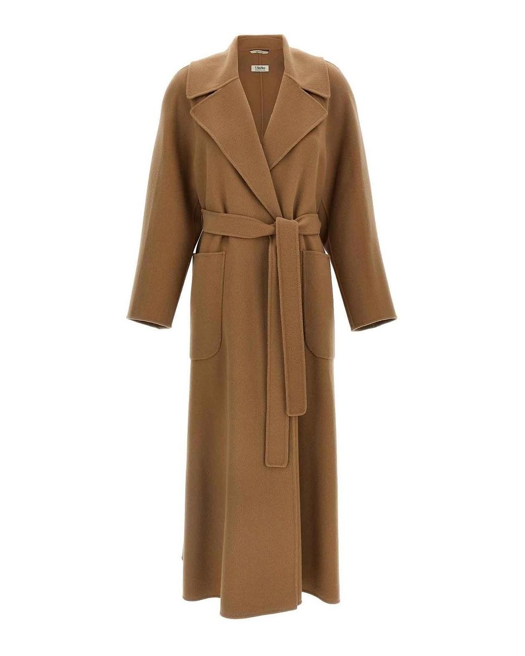 Max Mara Wool Dressing Gown Coat in Natural | Lyst UK