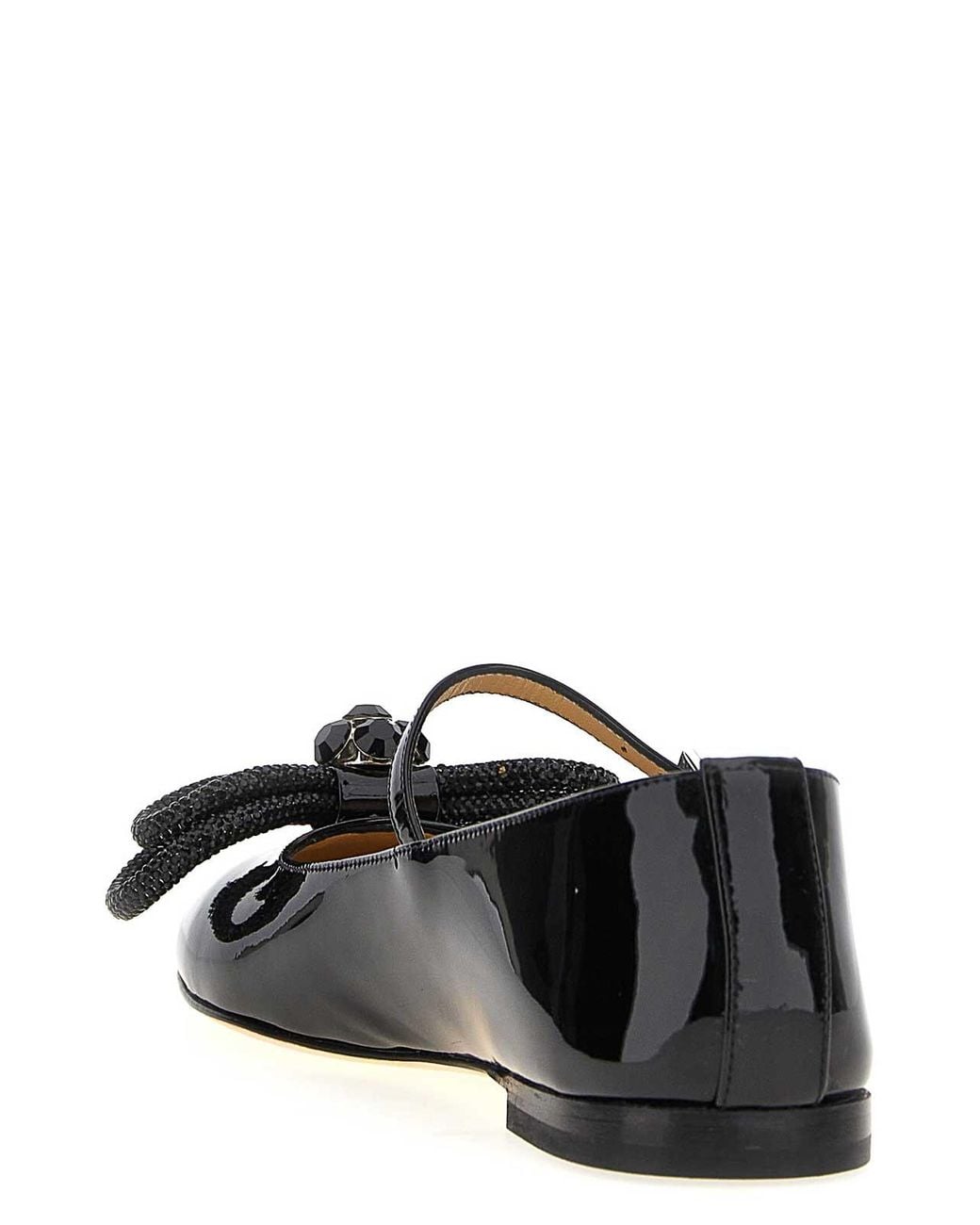 Mach & Mach Double Bow Ballet Flats in Black | Lyst