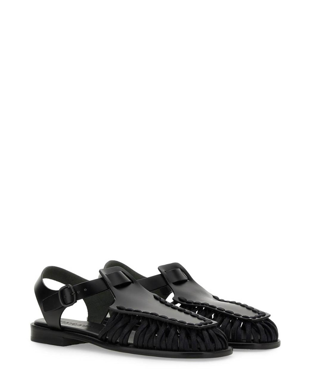 Hereu Alaro Square-Toe T-Bar Sandals in Black | Lyst