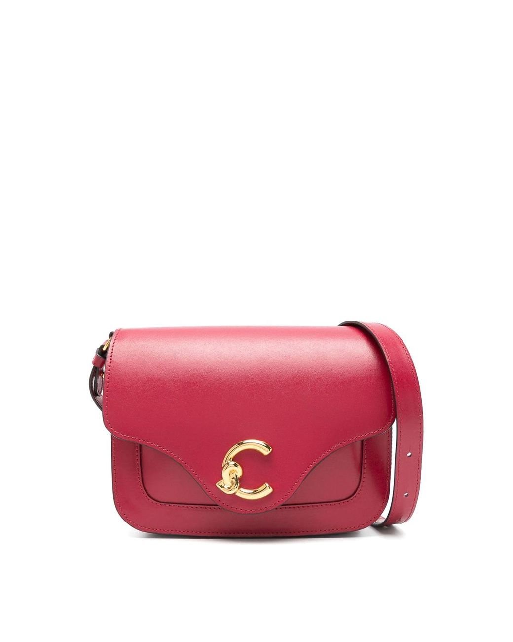 Coccinelle Leather Crossbody Bag With Logo in Pink | Lyst UK