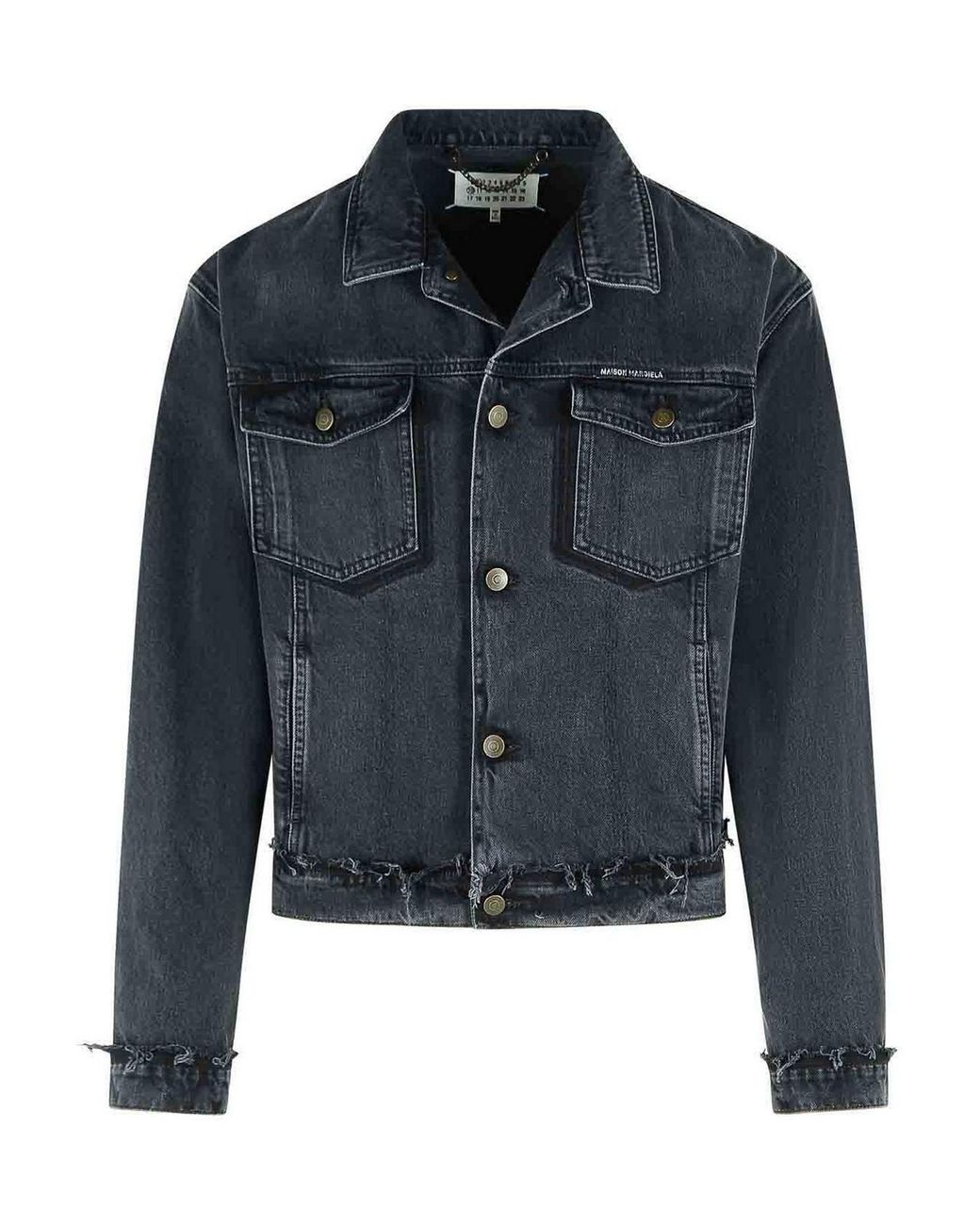 Maison Margiela Cotton Jacket in Blue for Men | Lyst UK