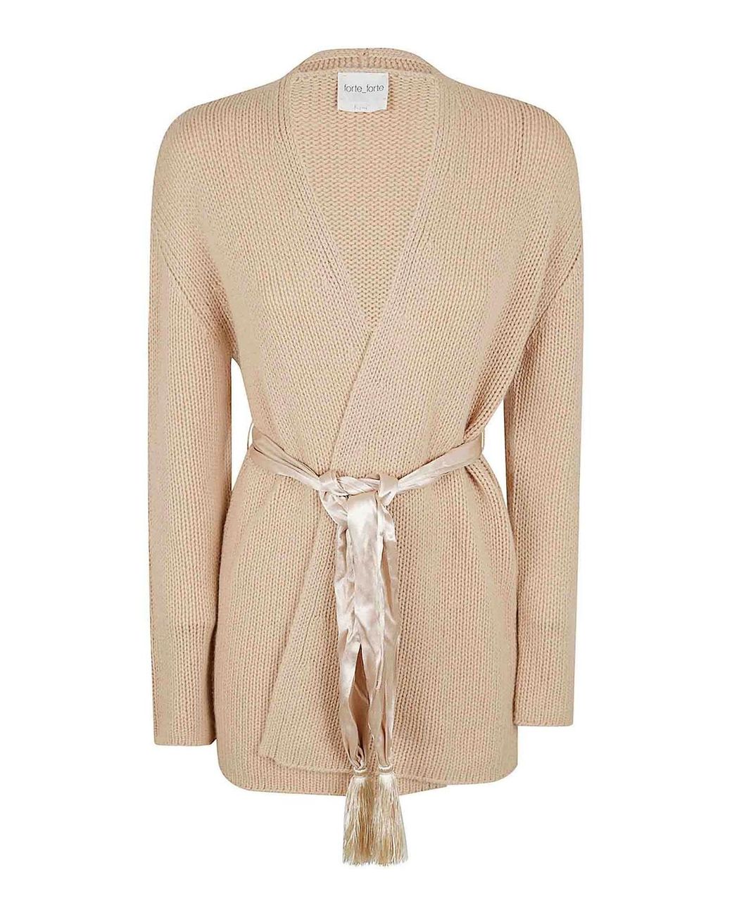 Forte Forte Cashmere Wool Cardigan in Natural | Lyst UK