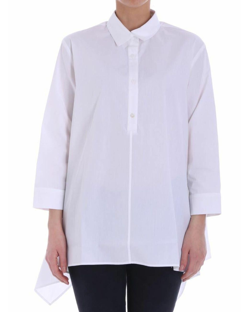 Fuzzi Oversize Blouse in Purple | Lyst