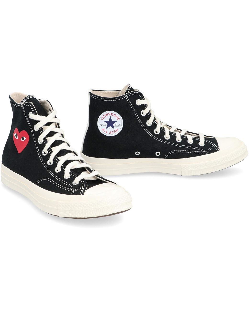COMME DES GARÇONS PLAY Converse X - Chuck 70 High-top Sneakers in White ...