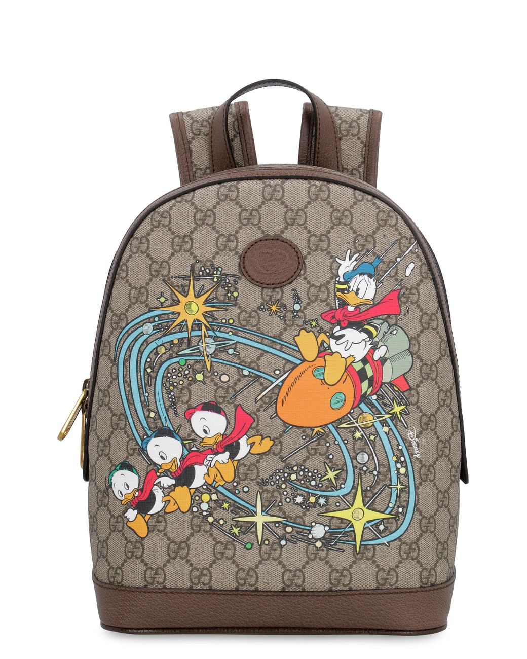 Gucci Leather GG Supreme Fabric Backpack - Donald Duck Disney X in ...