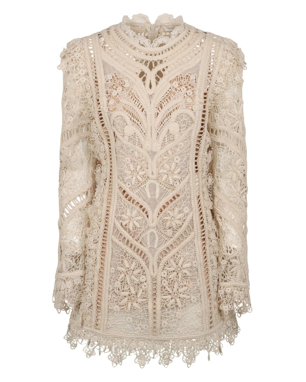 Zimmermann The Illuminate Cornelli Lace Dress in Natural | Lyst