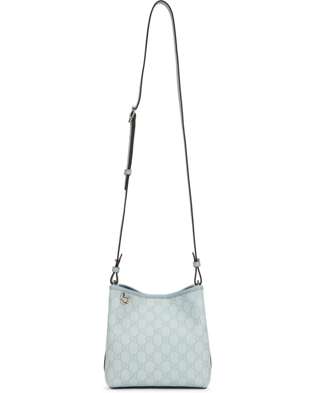 Gucci Gg Emblem Bucket Bag Small Size in Blue | Lyst