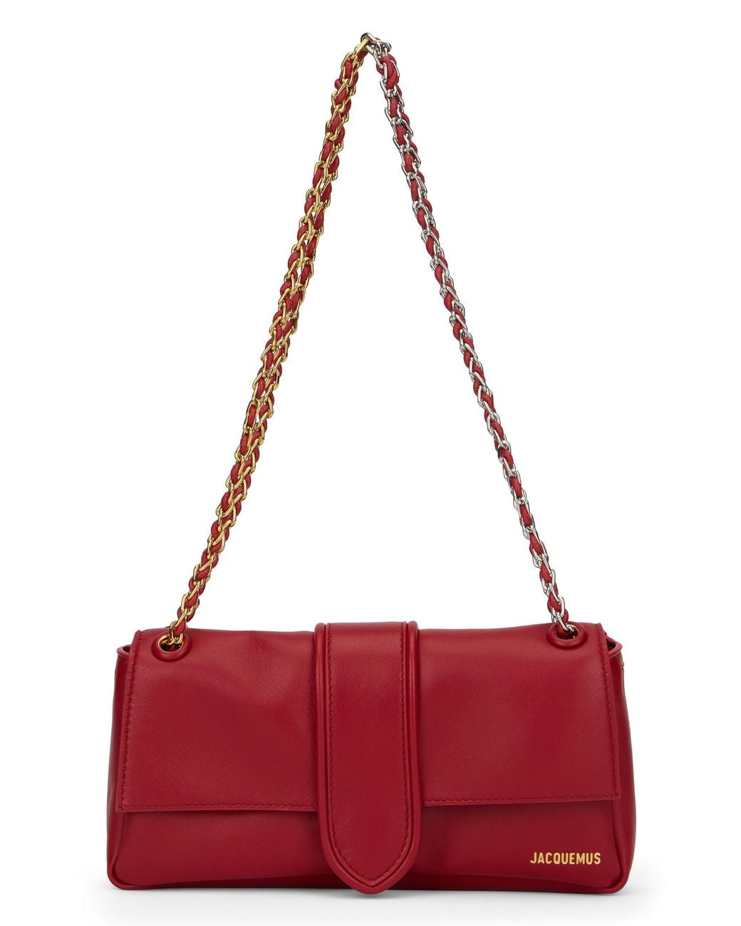 Jacquemus Shoulder Bag Le Bambino Chaine in Red | Lyst UK