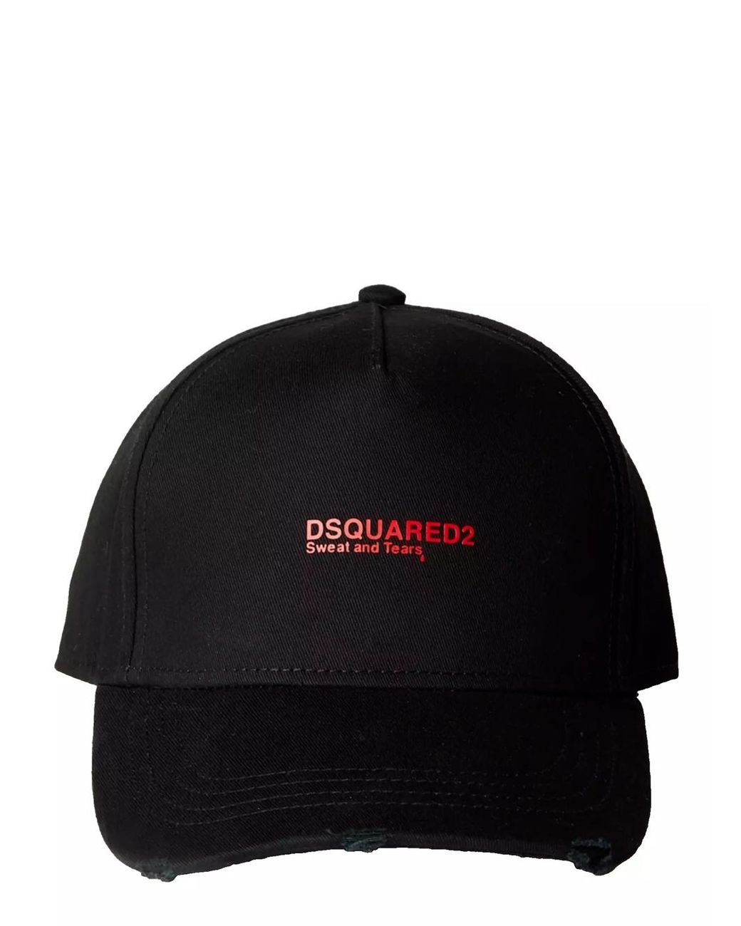 DSquared² Sweat And Tears Logo Cap in Black for Men | Lyst UK