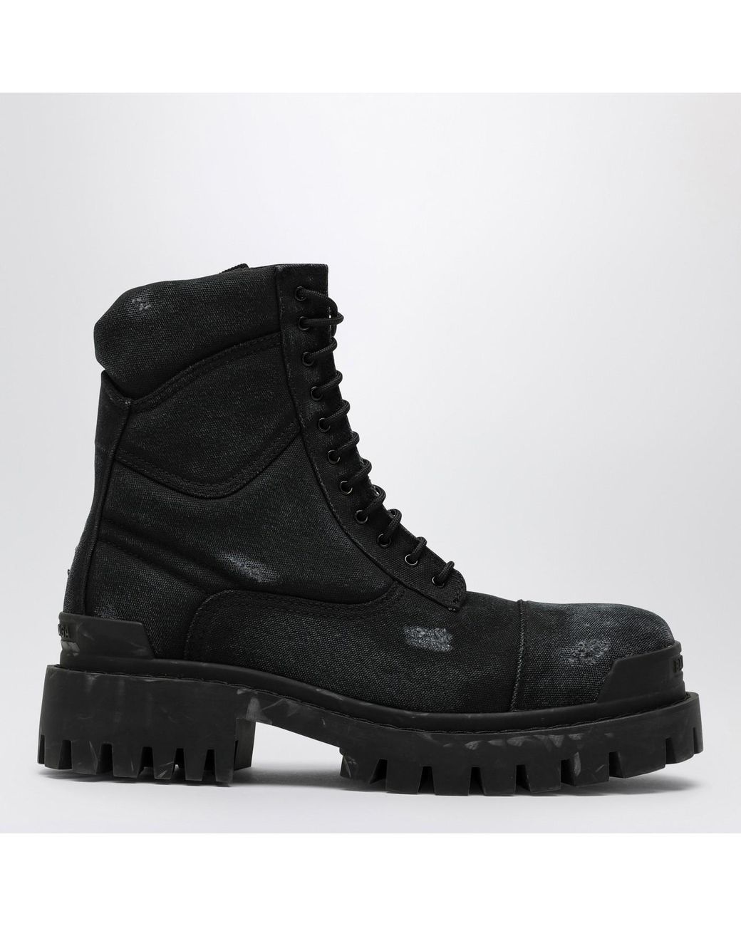 Balenciaga Strike Canvas Boot in Black for Men | Lyst