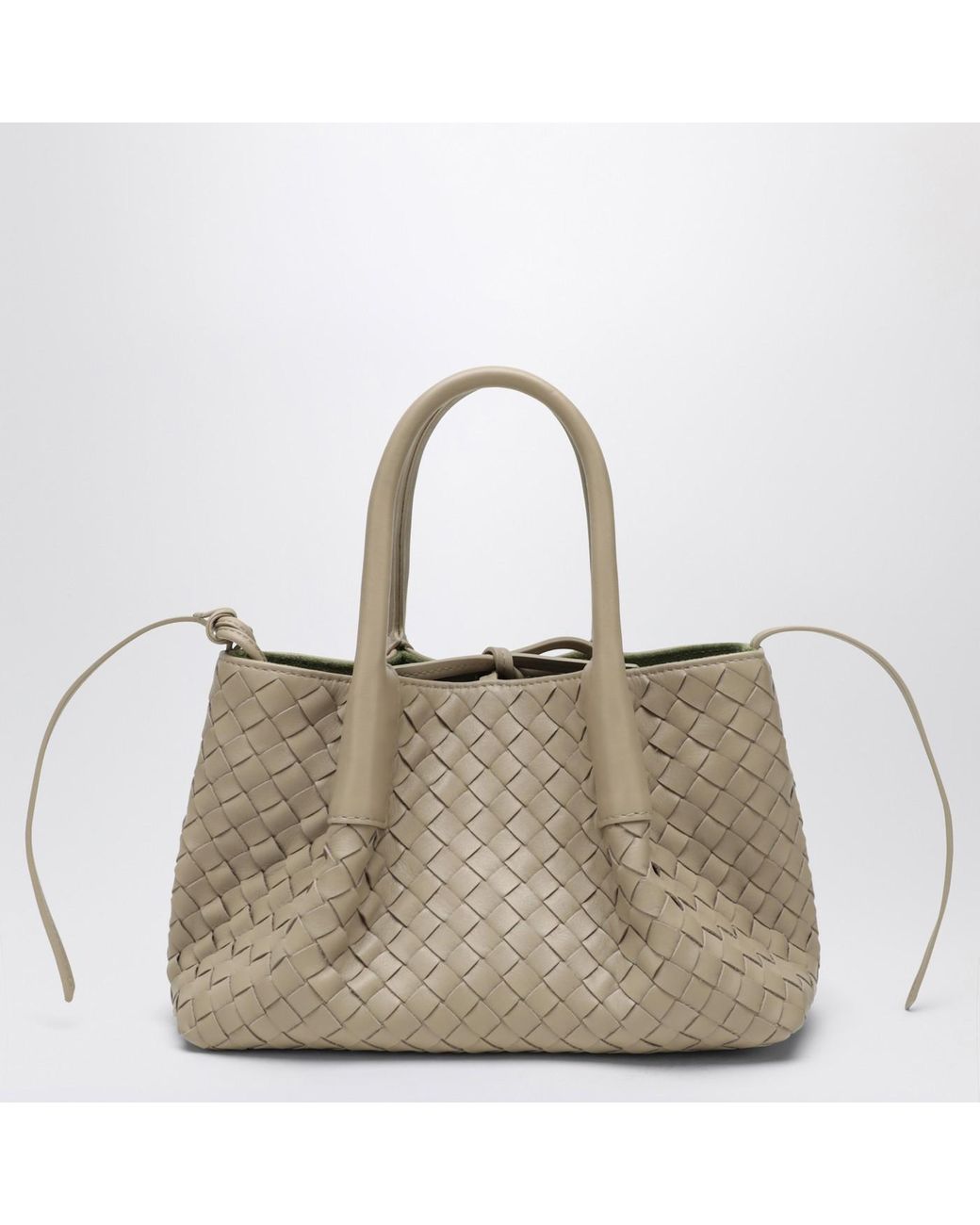 Bottega Veneta Ecrù Small Pinacoteca Bag in Metallic | Lyst