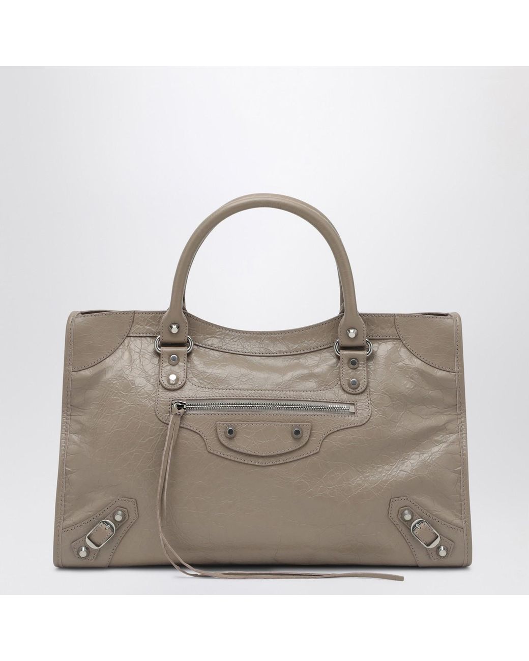Balenciaga Le City Medium Tote Bag Greige in Gray | Lyst