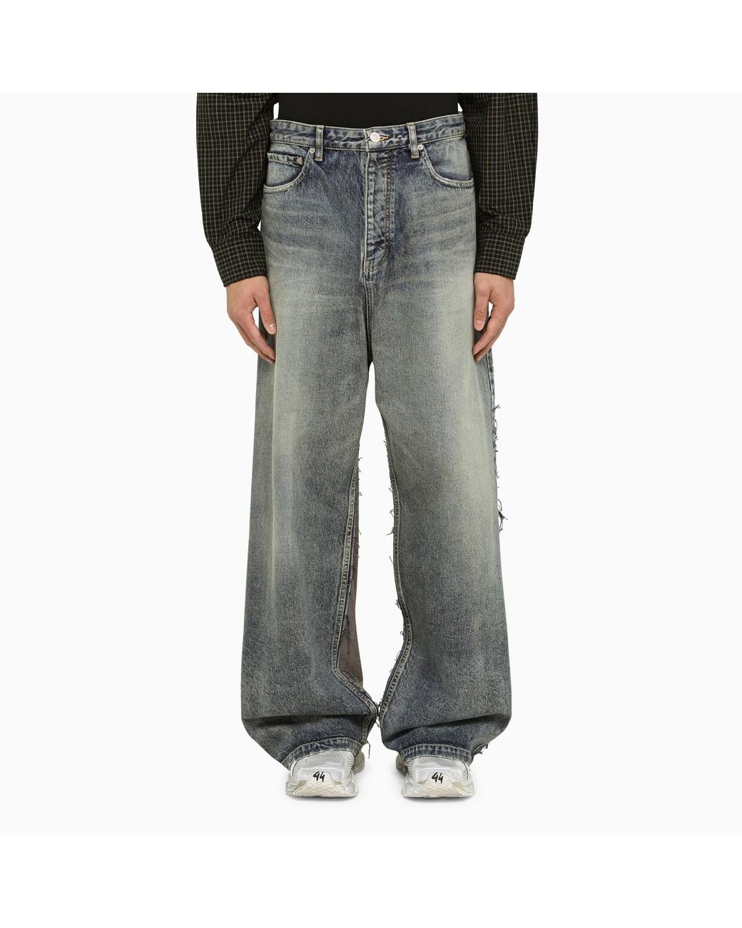 Balenciaga Light /grey Hybrid baggy Trousers in Gray for Men | Lyst Balenciaga Light /grey Hybrid baggy Trousers in Gray for Men | Lyst