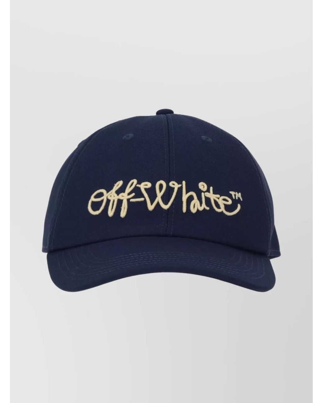 Off-White c/o Virgil Abloh Scrible Drill Baseball Cap Celeste in Blue ...