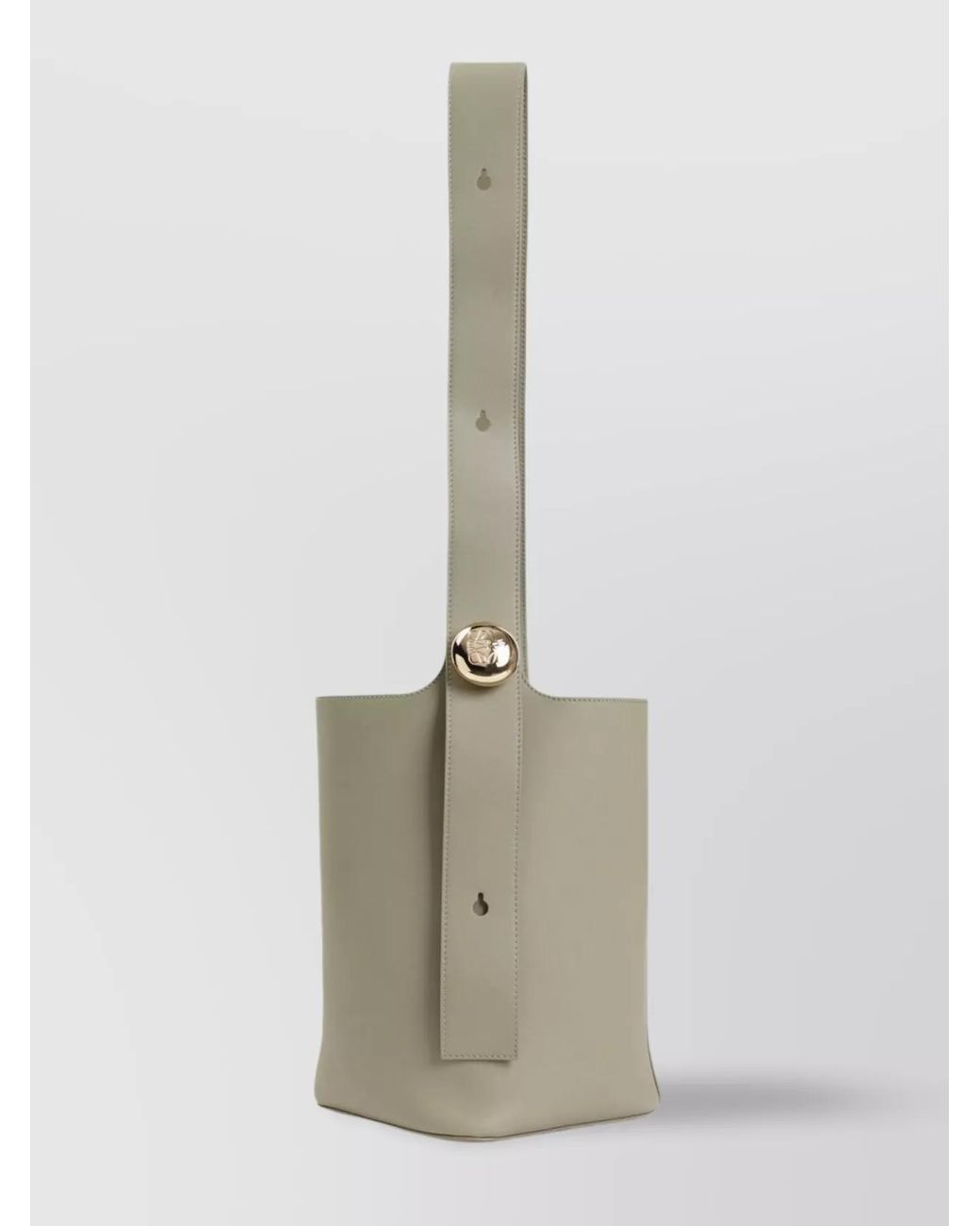 Loewe Medium Calfskin Bucket Shoulder Bag in Natural | Lyst