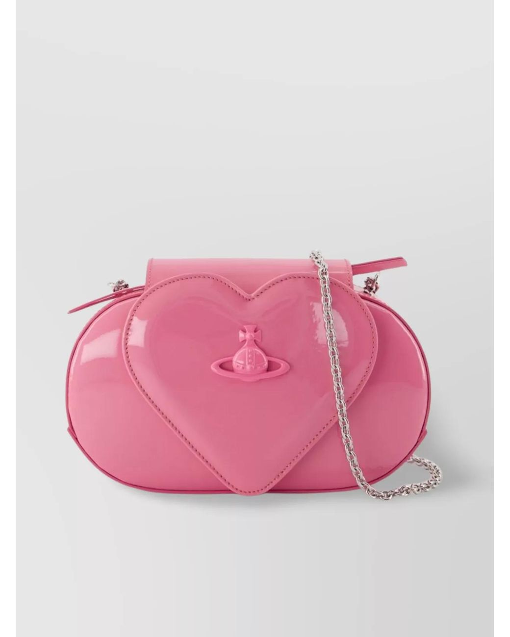 Vivienne Westwood Heart Shape Calf Leather Shoulder Bag in Pink | Lyst