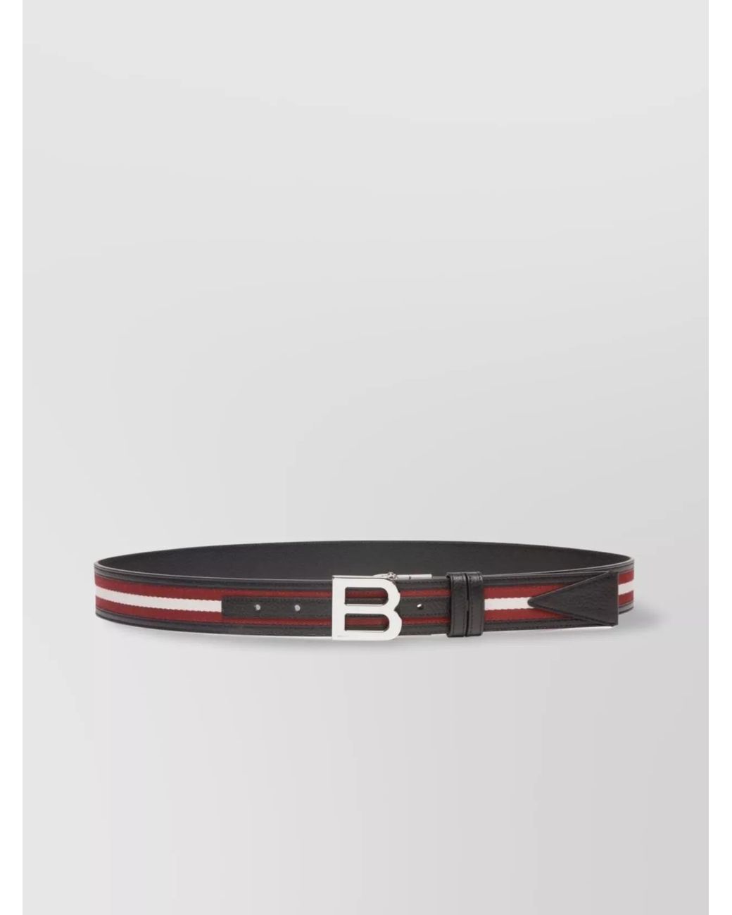 Bally Logo Belt Adjustable Metal Buckle in Metallic for Men | Lyst