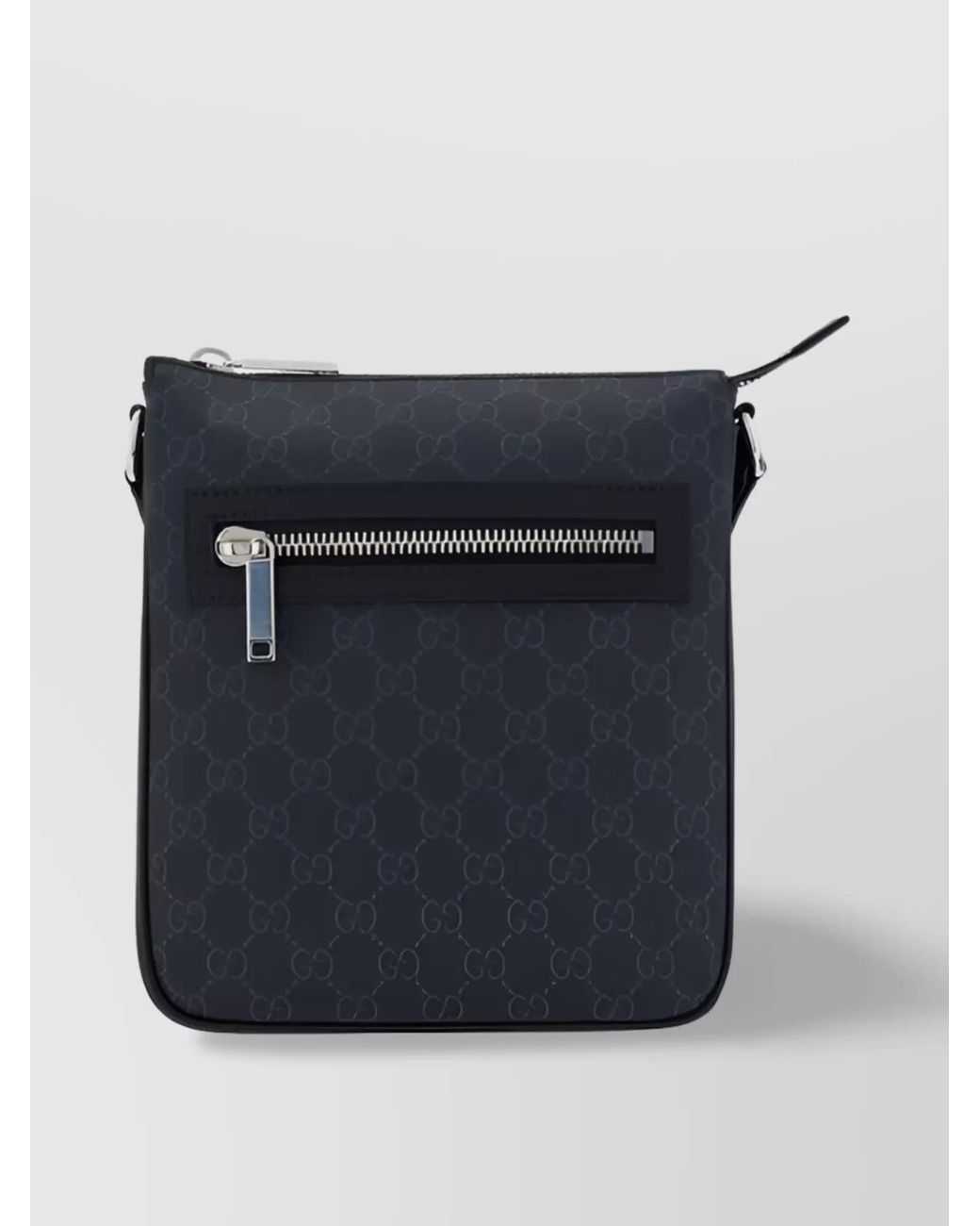 Gucci Monogram Canvas Crossbody Bag in Blue for Men | Lyst