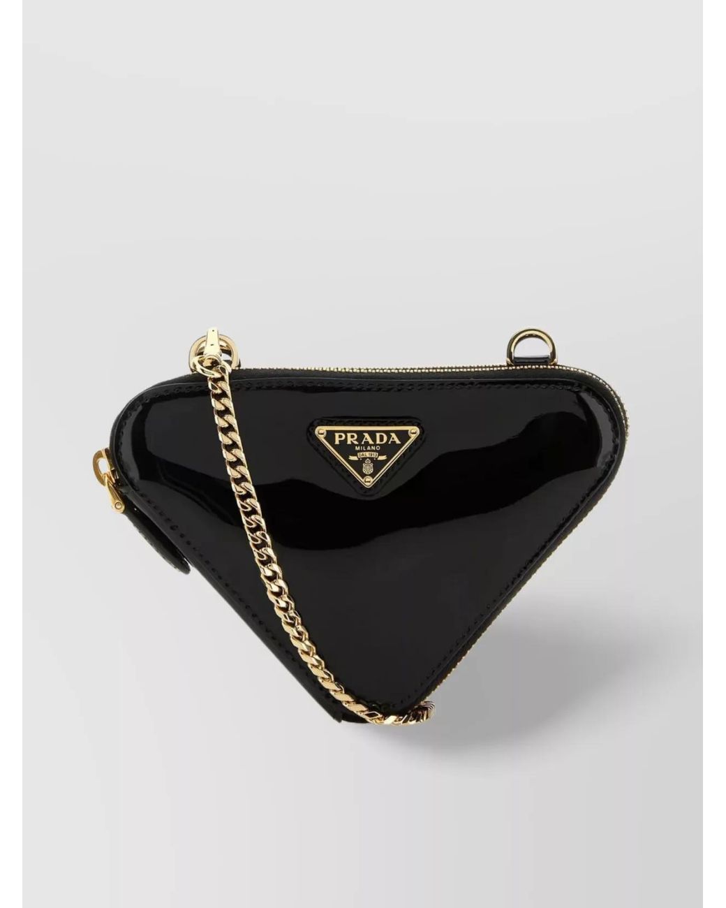 Prada Versatile Leather Chain Bag in Black | Lyst