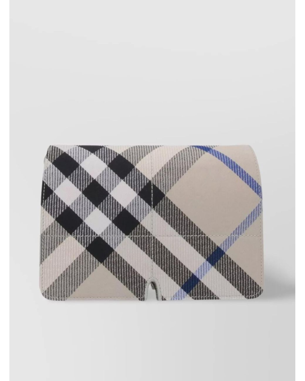 Burberry Adjustable Checkered Pattern Shoulder Bag in Gray | Lyst