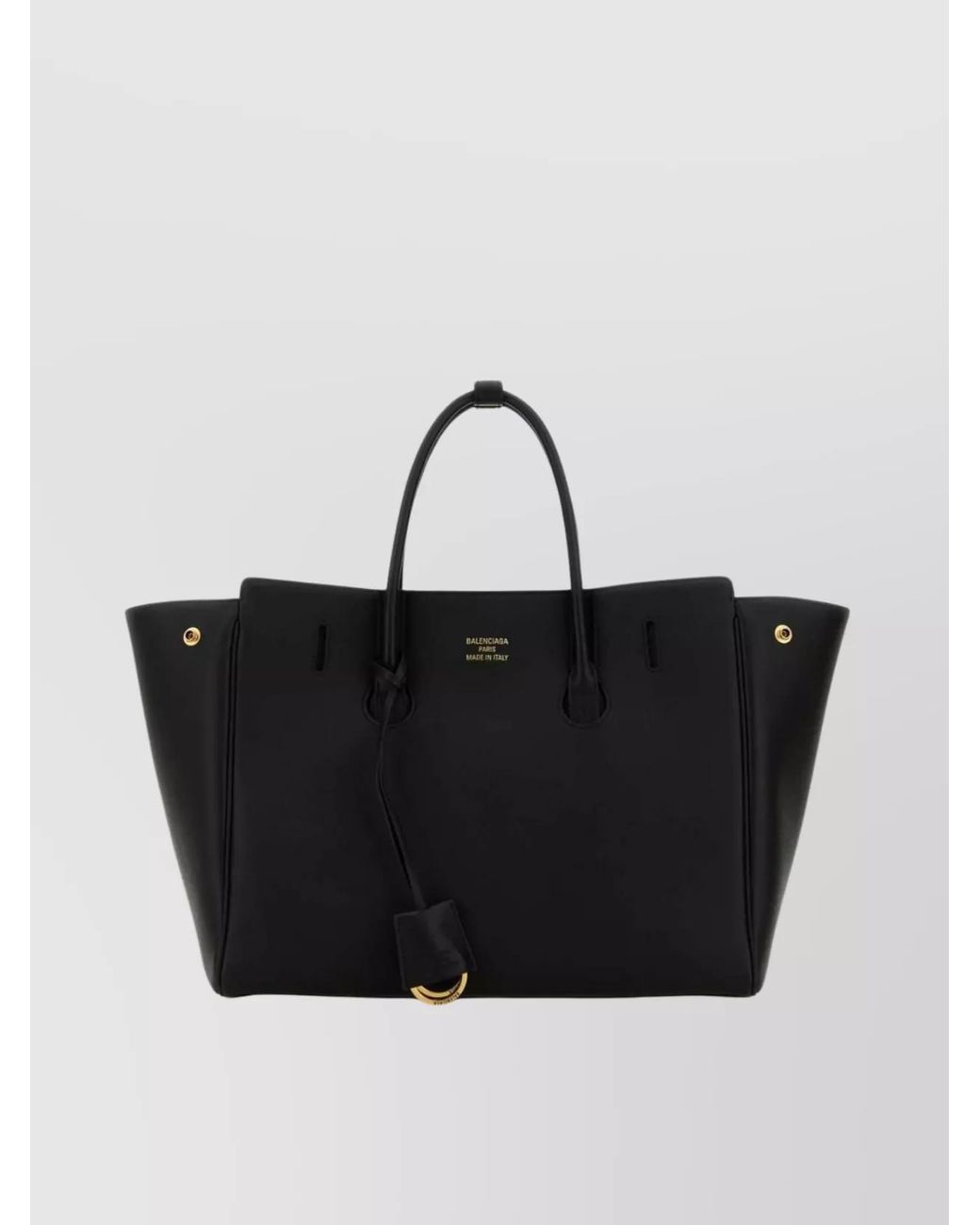 Balenciaga Small Hempton Handbag Structured Shape in Black | Lyst