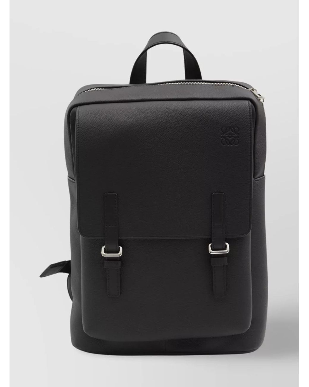 Loewe Leather Military Backpack Adjustable Handles in Black for Men | Lyst