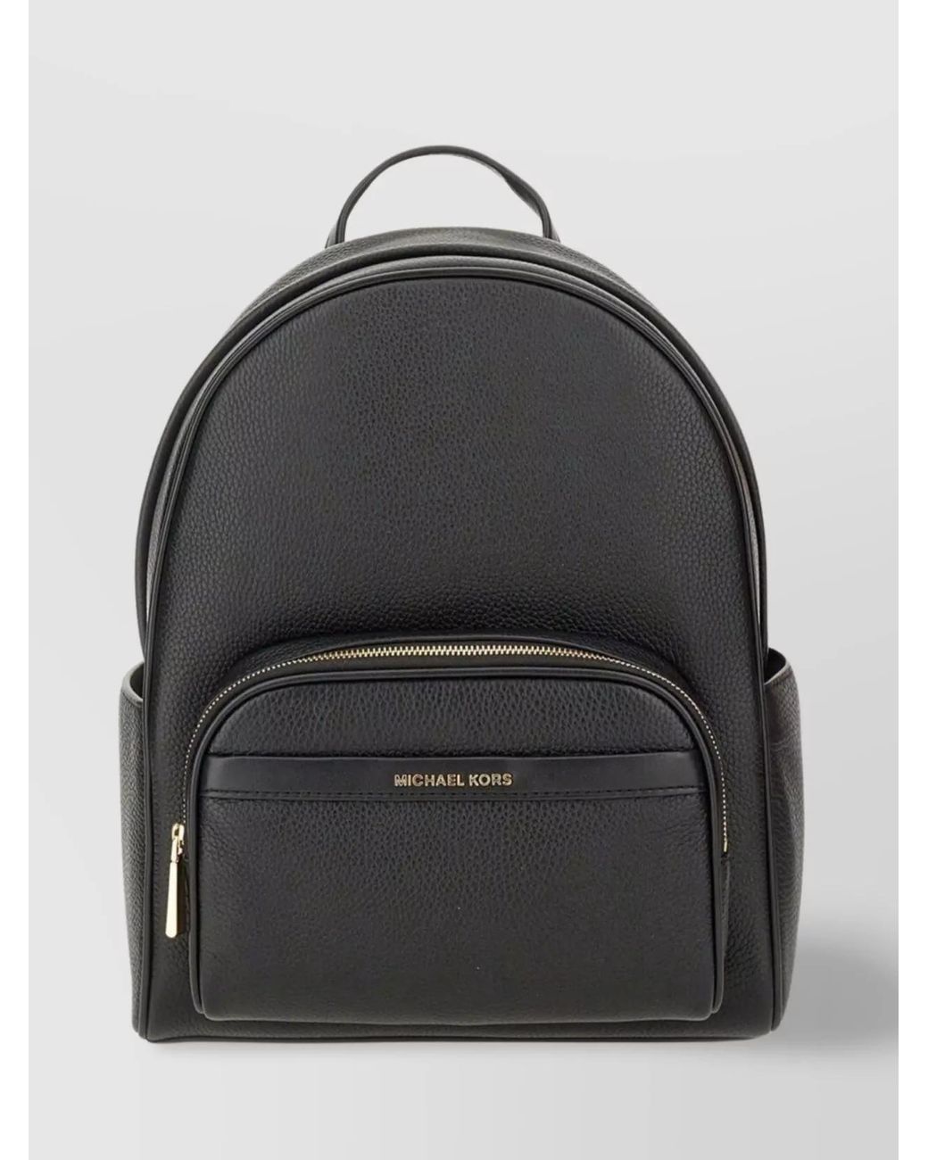 Michael Kors Medium Textured Backpack Front Pocket in Black | Lyst
