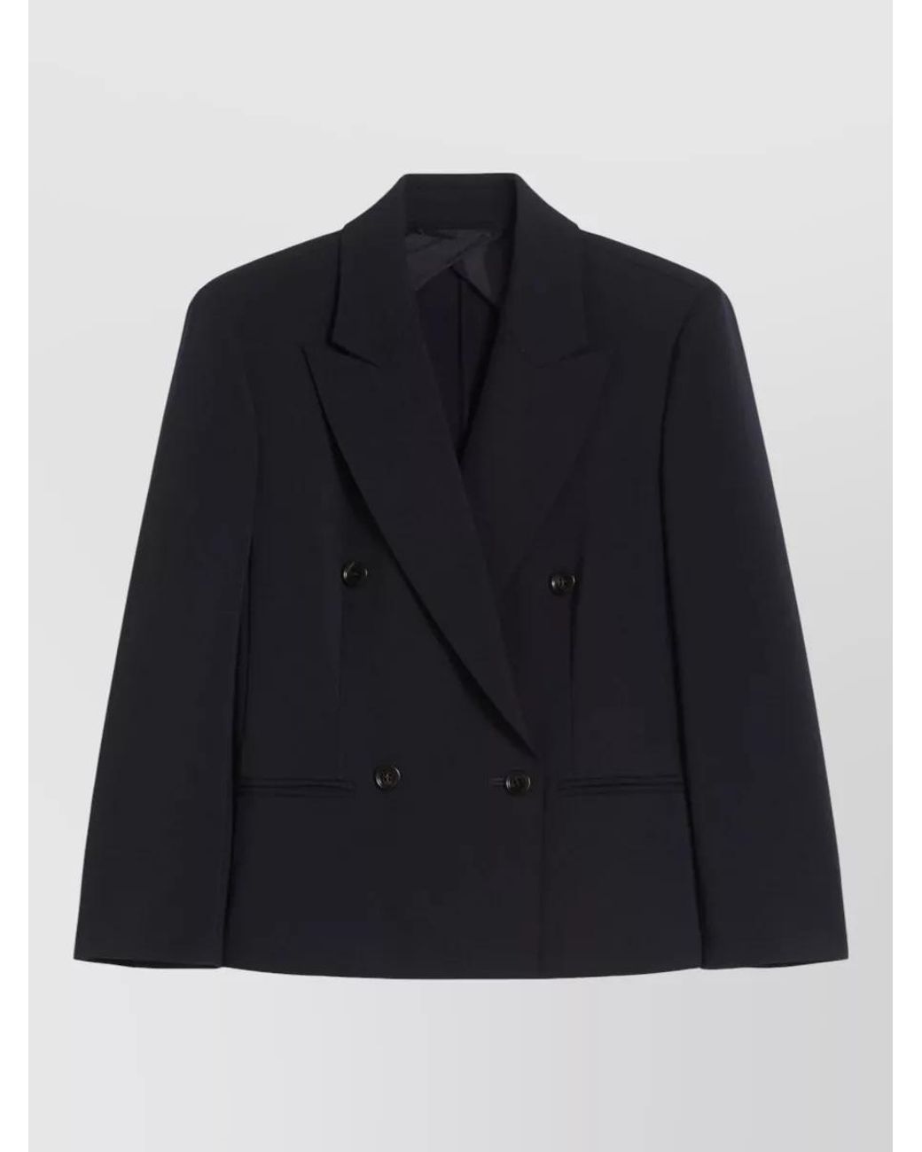 Max Mara Wool Suit Jacket in Blue | Lyst UK