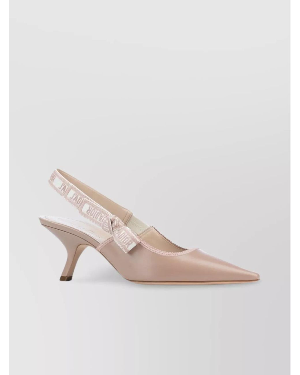 Dior Pointed Toe Kitten Heel Pumps in Pink | Lyst