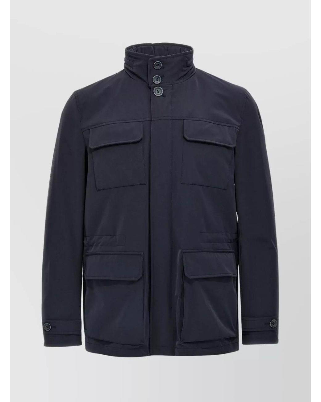 Herno City Life Jacket With Adjustable Cuffs in Blue for Men | Lyst