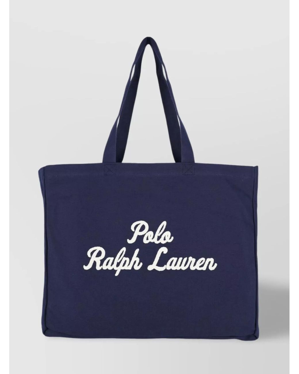 Polo Ralph Lauren Tote Bag Structured Dual Handles in Blue | Lyst