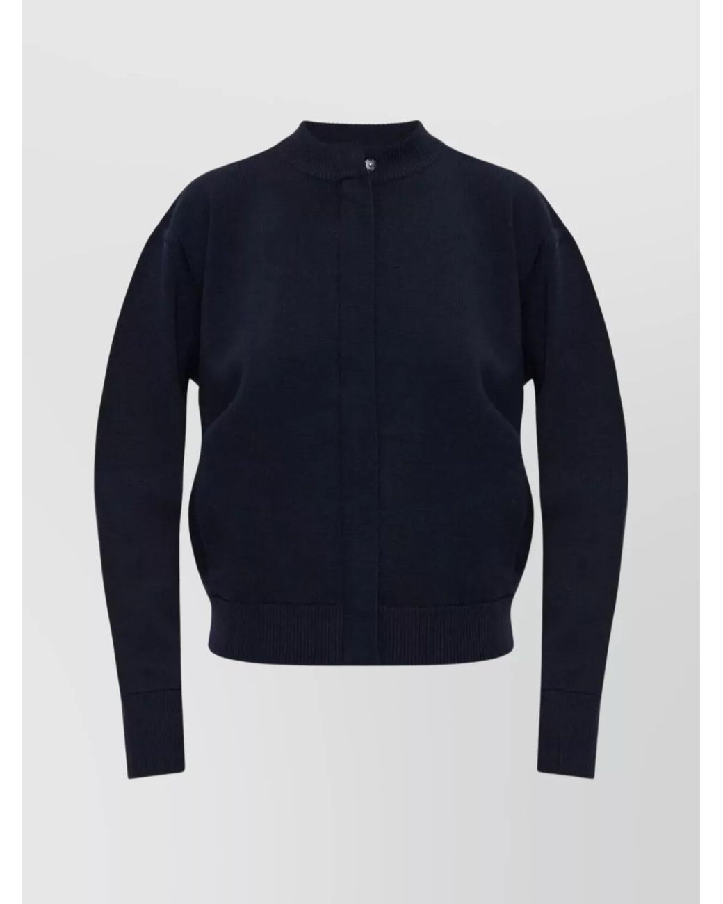 Max Mara Wool Bomber Jacket in Blue | Lyst