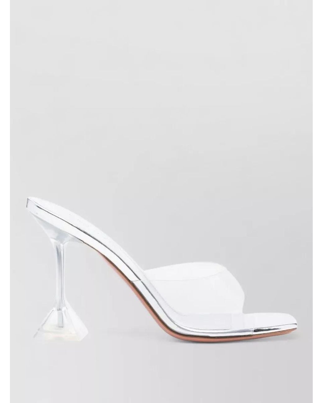 AMINA MUADDI Transparent Pvc Mules in White | Lyst