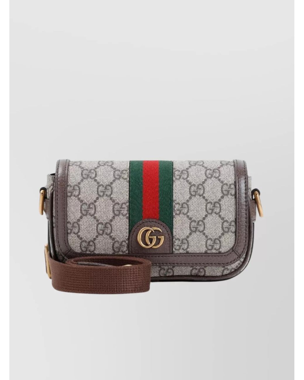 Gucci Gg Supreme Super Mini Bag in Gray | Lyst