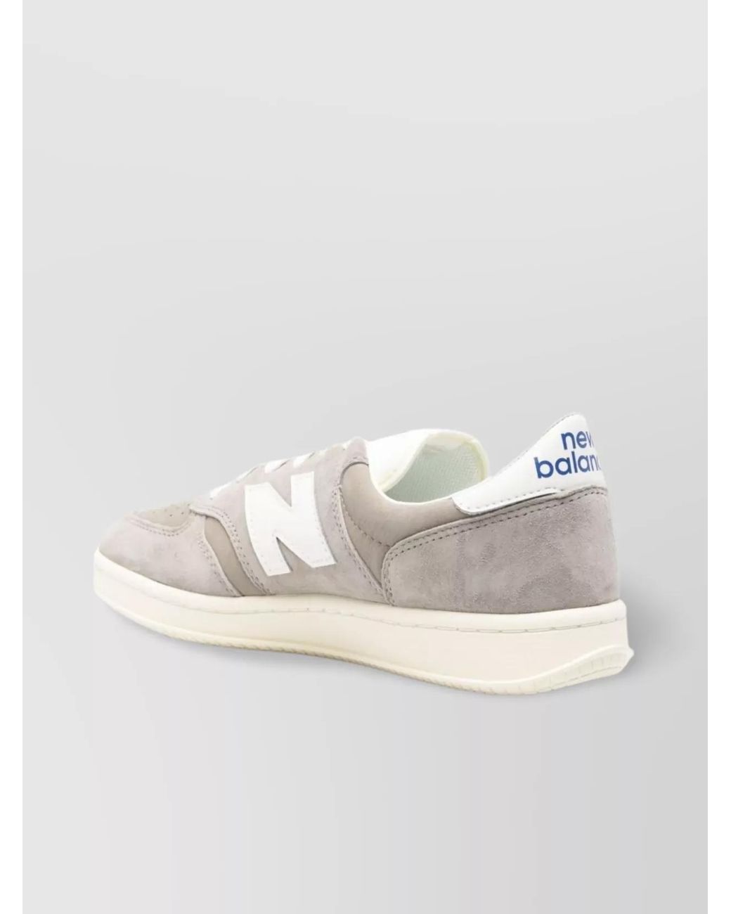 New Balance Suede Logo Sneaker Perforated Toebox in Natural for Men | Lyst