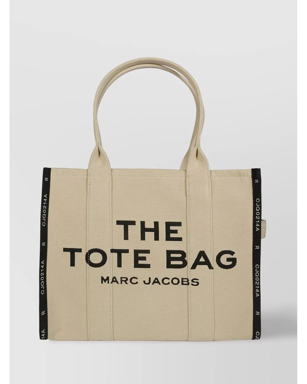 Marc Jacobs Rectangular Shape Tote Bag With Contrast Trim in Natural | Lyst