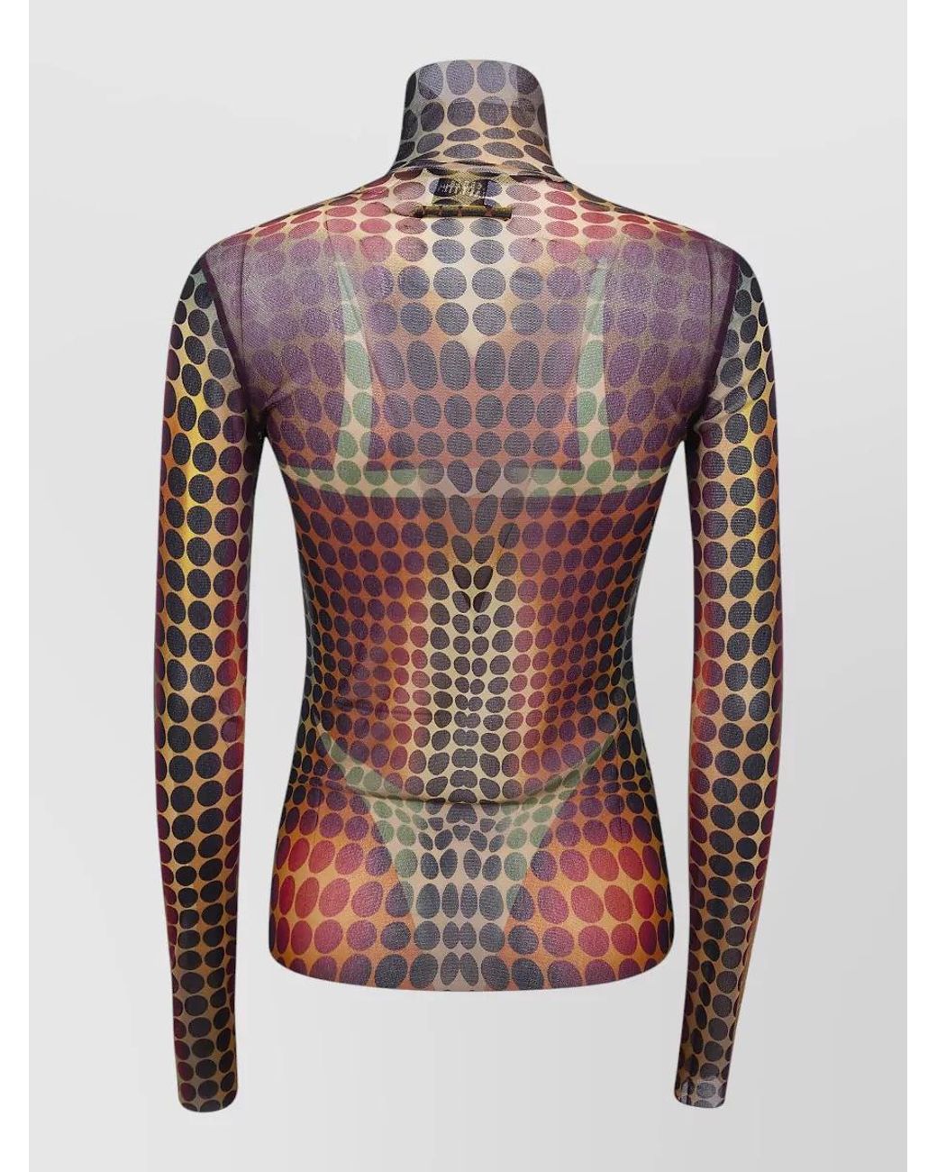 Jean Paul Gaultier High Neck Long Sleeve Top | Lyst UK