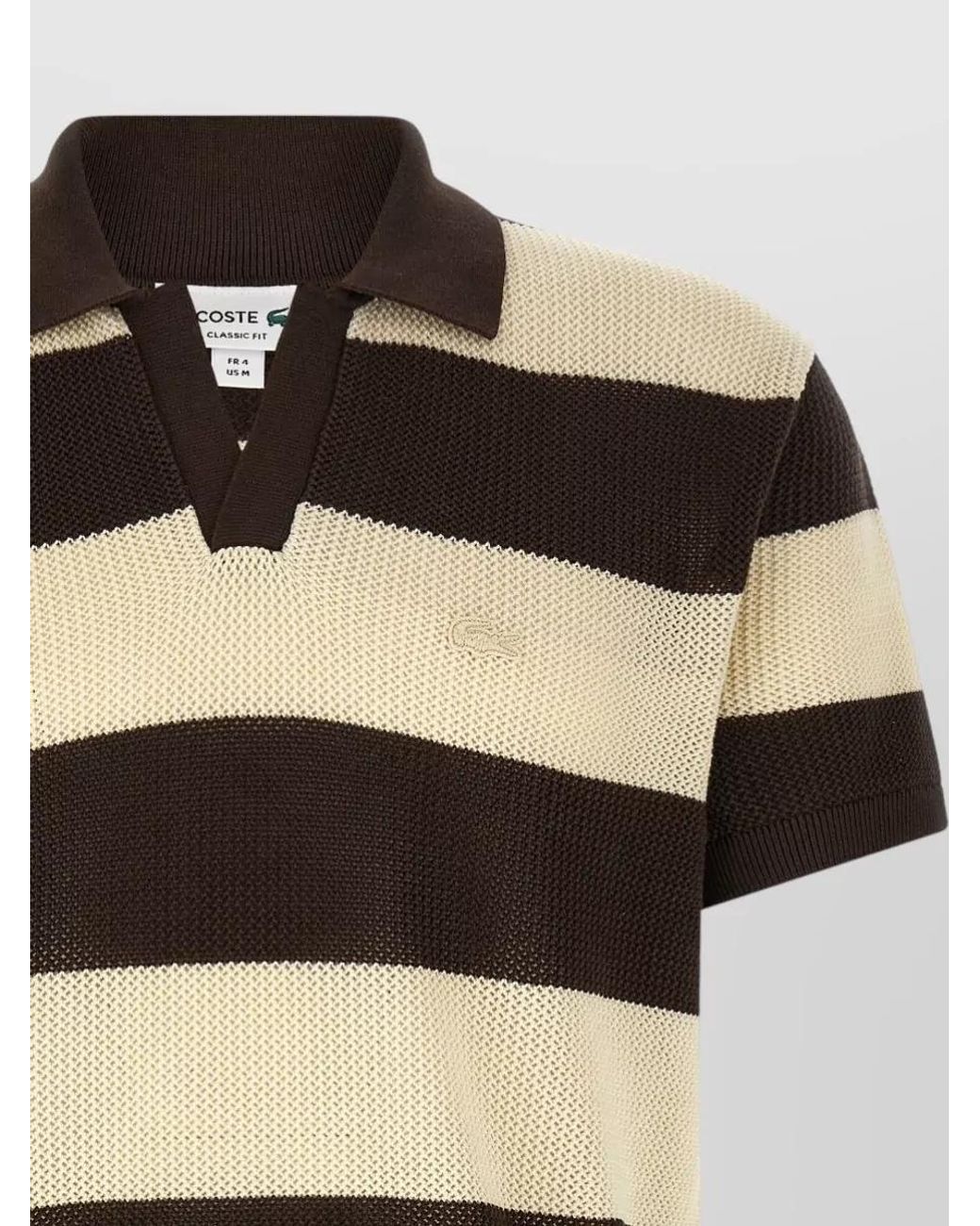Lacoste Chain Stitch Polo Shirt Cotton in Black for Men | Lyst UK